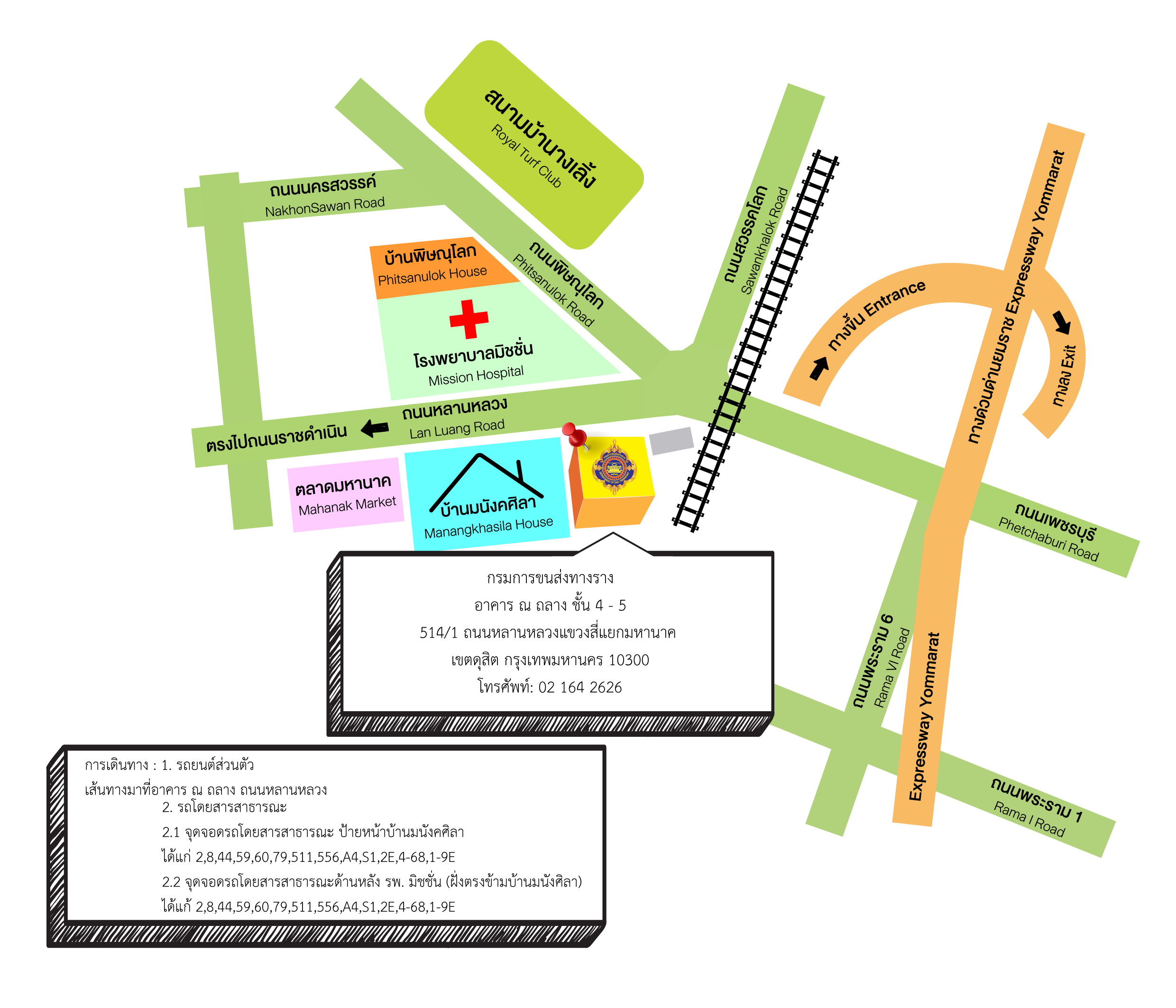 ติดต่อเรา - กรมการขนส่งทางราง กระทรวงคมนาคม